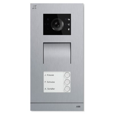 ABB-Welcome IP Video Outdoor Station with Induction Loop, Stainless Steel