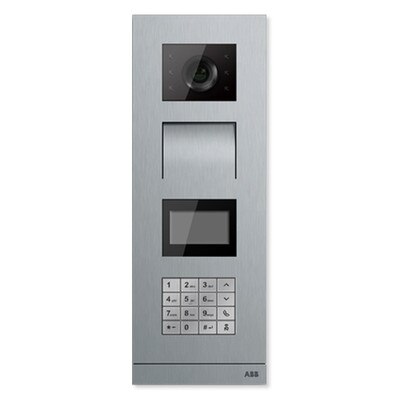 ABB-Welcome Video Outdoor Station with Keypad and Card Reader, Stainless Steel