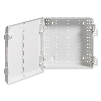 Leviton Wireless Plastic Structured Media Enclosure with Vented Hinged Door