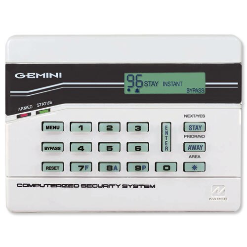 Napco Gemini LCD Keypad with Built-In RF Receiver