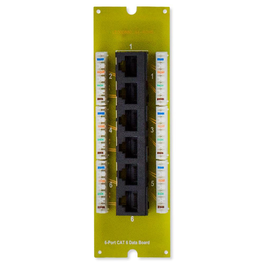 On-Q/Legrand 6-Port Cat 6 Data Board