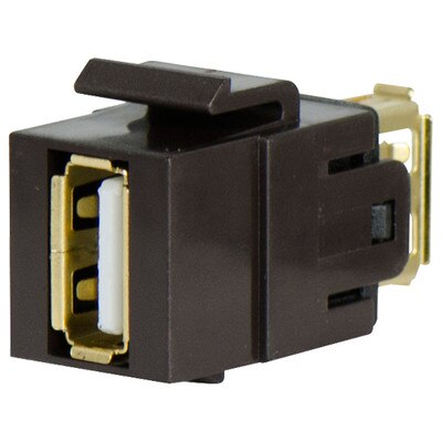 On-Q/Legrand USB 2.0 A/A Coupler Keystone Connector