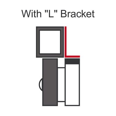 Seco-Larm Enforcer L Bracket for 600 Lbs. Maglock