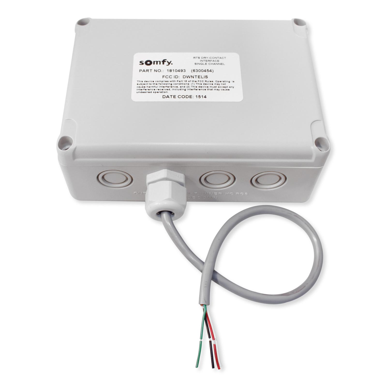 Somfy RTS Transmitter with Dry Contact Inputs